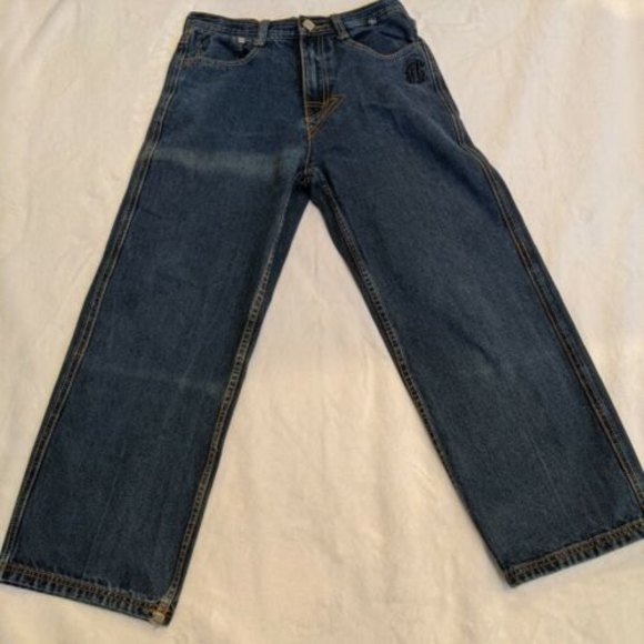 Jeans | Notorious Big Jeans Womens 14 Dark Wash Embroidered Straight ...